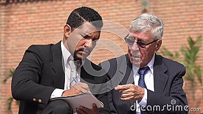 Boss Dictating As Employees Writes Notes Stock Video - Video of dictate ...