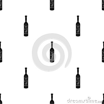 Bottle Of Ouzo Icon In Black Style Isolated On White Background. Greece ...