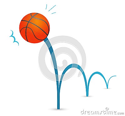 Bouncing Ball Cartoon Vector | CartoonDealer.com #24172085