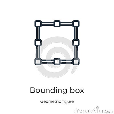 Bounding Box Icon. Thin Linear Bounding Box Outline Icon Isolated On ...