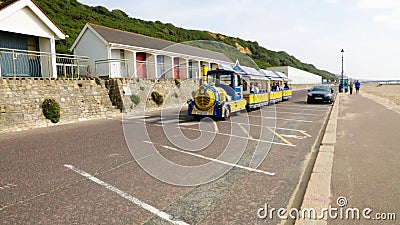 Bournemouth Train stock video. Video of sand, promenade - 44853209