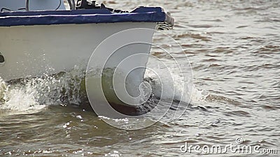 The Bow of Boat Slow Motion Stock Video - Video of stern, float: 53480207