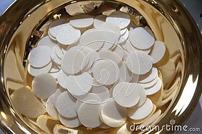 Bowl With Sacramental At Holy Communion Royalty-Free Stock Photo ...