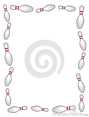Bowling Border / Frame Royalty Free Stock Photos - Image: 19562058
