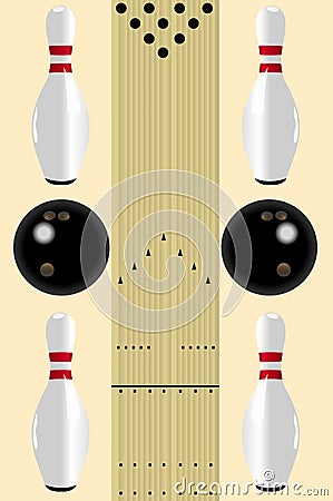 Bowling Lane Diagram Royalty Free Stock Photo - Image: 16921975