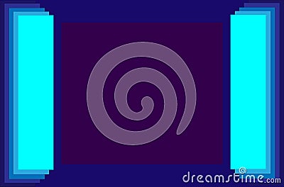 Illustration And Clipart. Blue Gradient Box With Background Dark Purple ...