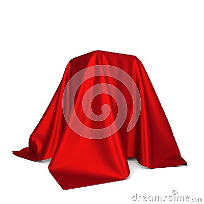 Box Covered With Cloth Royalty-Free Cartoon | CartoonDealer.com #45270260