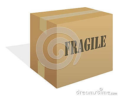 Box Fragile Stock Photo - Image: 15096070