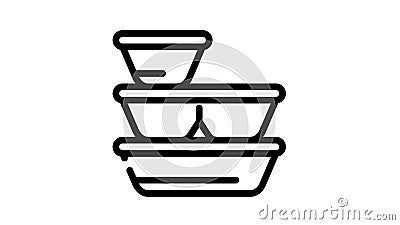 Box Sets Line Icon Animation Stock Footage - Video of signed, icon ...