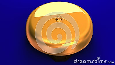 Boxing Bell On Blue Background Stock Footage - Video of start, blue ...