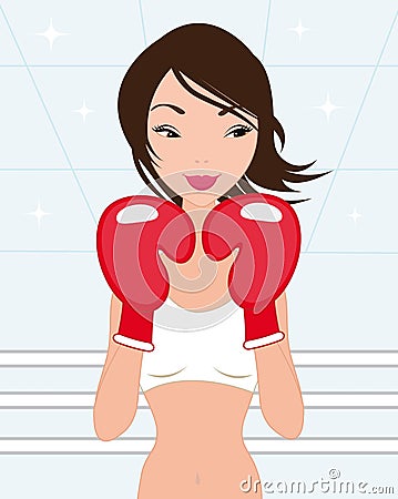 Boxing Girl Royalty Free Stock Image - Image: 13476246