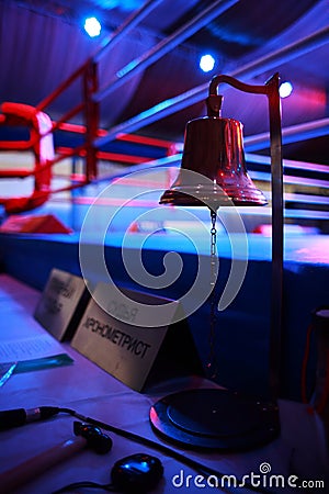 Boxing Ring And Bell Stock Photo | CartoonDealer.com #27412836