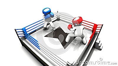 Boxing Ring, Boxing Match Concept Animation Stock Footage - Video of ...