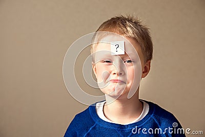 Boy With Question Mark Royalty-Free Stock Photo | CartoonDealer.com ...