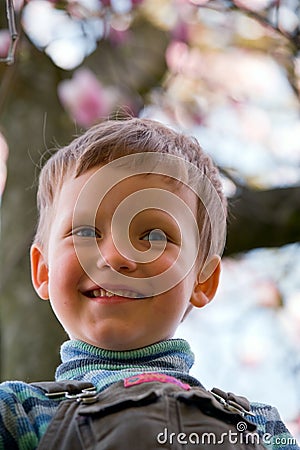 Boy In Spring Park Royalty-Free Stock Image | CartoonDealer.com #9064390