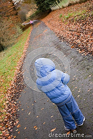 Boy Standing Alone Royalty Free Stock Photo - Image: 3719495