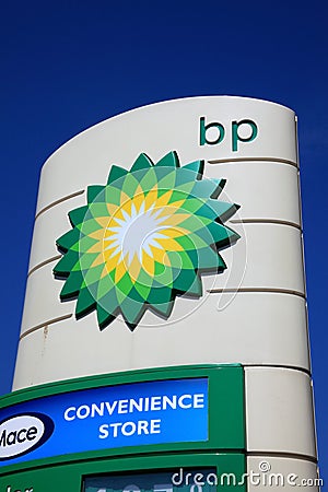 BP Petrol Station Sign Editorial Stock Image - Image: 19526094