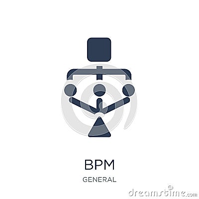 Bpm Icon. Trendy Flat Vector Bpm Icon On White Background From G ...