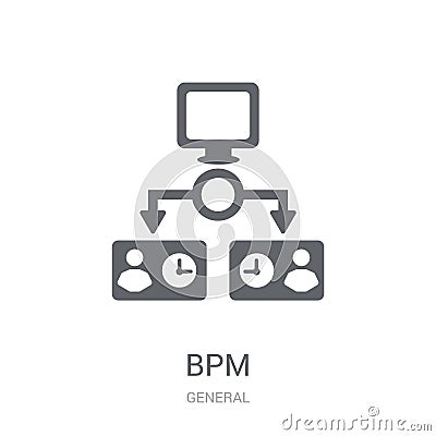 Bpm Icon. Trendy Bpm Logo Concept On White Background From General ...
