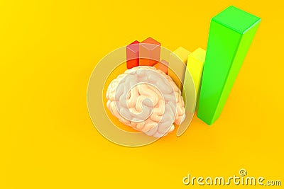 Brain With Chart Royalty-Free Illustration | CartoonDealer.com #281526754