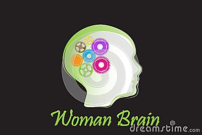 Brain And Gears Logo Vector Image | CartoonDealer.com #155620553