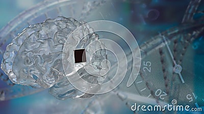 The Brain And Ic For Natural Language Processing NLP Concept 3d ...