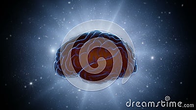 Brain Impulses. Neuron System. Human Anatomy. Brain Work. Transferring ...