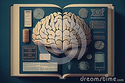 Brain And Knowledge While Discovering New Ideas Royalty-Free Stock ...
