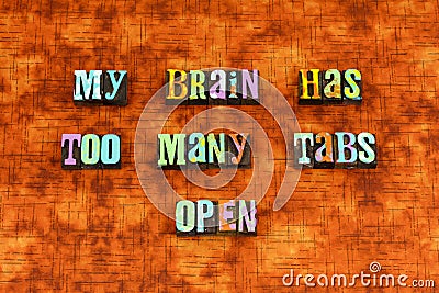 Brain Mind Open Creative Thinking Busy Think Confusion Forgetful ...