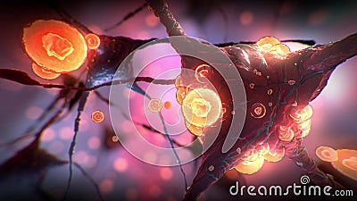 Brain neuron death stock footage. Video of synapse, cell - 81516812