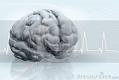 Brain Pulse Background Royalty-Free Stock Photography | CartoonDealer ...