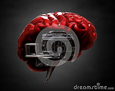 Brain And V8 Engine Stock Illustration - Image: 57085751
