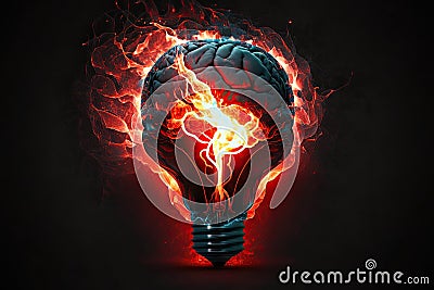 Brainstorming Solo For Introverts. How To Brainstorm When Working Alone. Creative Ideas. Burning ...