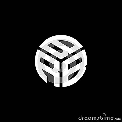 BRB Letter Logo Design On Black Background. BRB Creative Initials ...