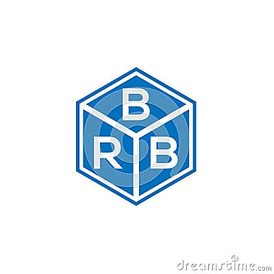 BRB Letter Logo Design On Black Background. BRB Creative Initials ...
