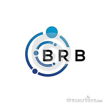 BRB Letter Logo Design On White Background. BRB Creative Initials ...