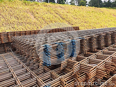 BRC Welded Wire Mesh Or BRC Fabric Used As Part Of The Main Structural ...