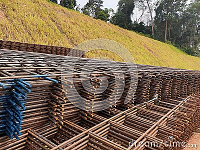 BRC Welded Wire Mesh Or BRC Fabric Used As Part Of The Main Structural ...