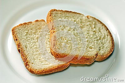 Bread On A Plate Royalty Free Stock Photography - Image: 27102577