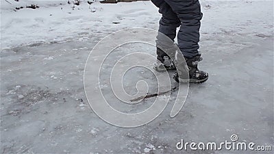 Break through ice stock video. Video of national, ideas - 64862047