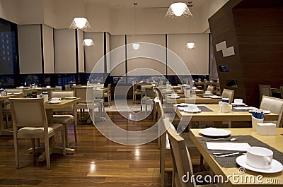 Breakfast buffet restaurant interiors - Stock Image - Everypixel
