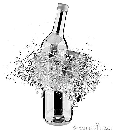 Breaking Bottle Stock Image | CartoonDealer.com #91799629