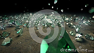 Breaking glass ball stock footage. Video of entertainment - 39671412