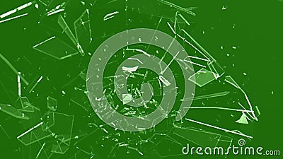 Breaking Glass - Green Screen Stock Video - Video of green, material ...