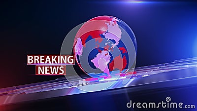 Breaking News Background Loop Stock Footage - Video of studio, tech ...