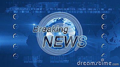Breaking news_generic BLUE stock footage. Video of corporate - 54564964