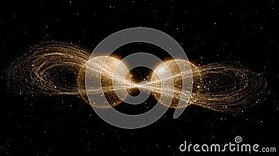 Breathtaking Cosmic Scene Depicting Quantum Entanglement And Energy ...