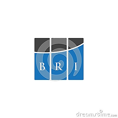 BRI Letter Logo Design On BLACK Background. BRI Creative Initials ...