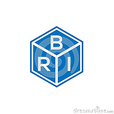 BRI Letter Logo Design On Black Background. BRI Creative Initials ...