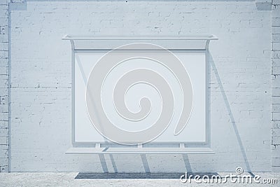 Brick Building With Whiteboard Stock Image | CartoonDealer.com #91467433